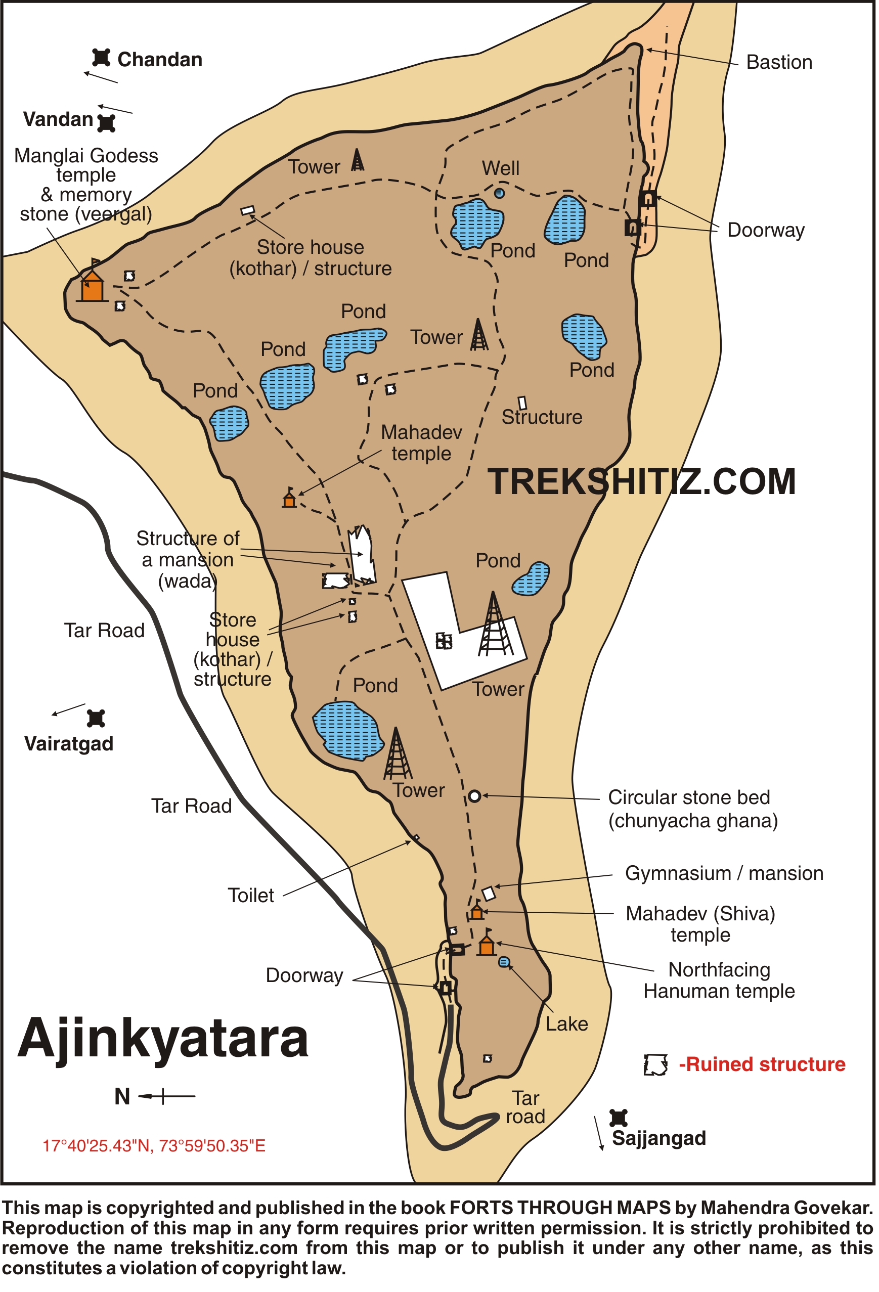 Ajinkyatara English Map