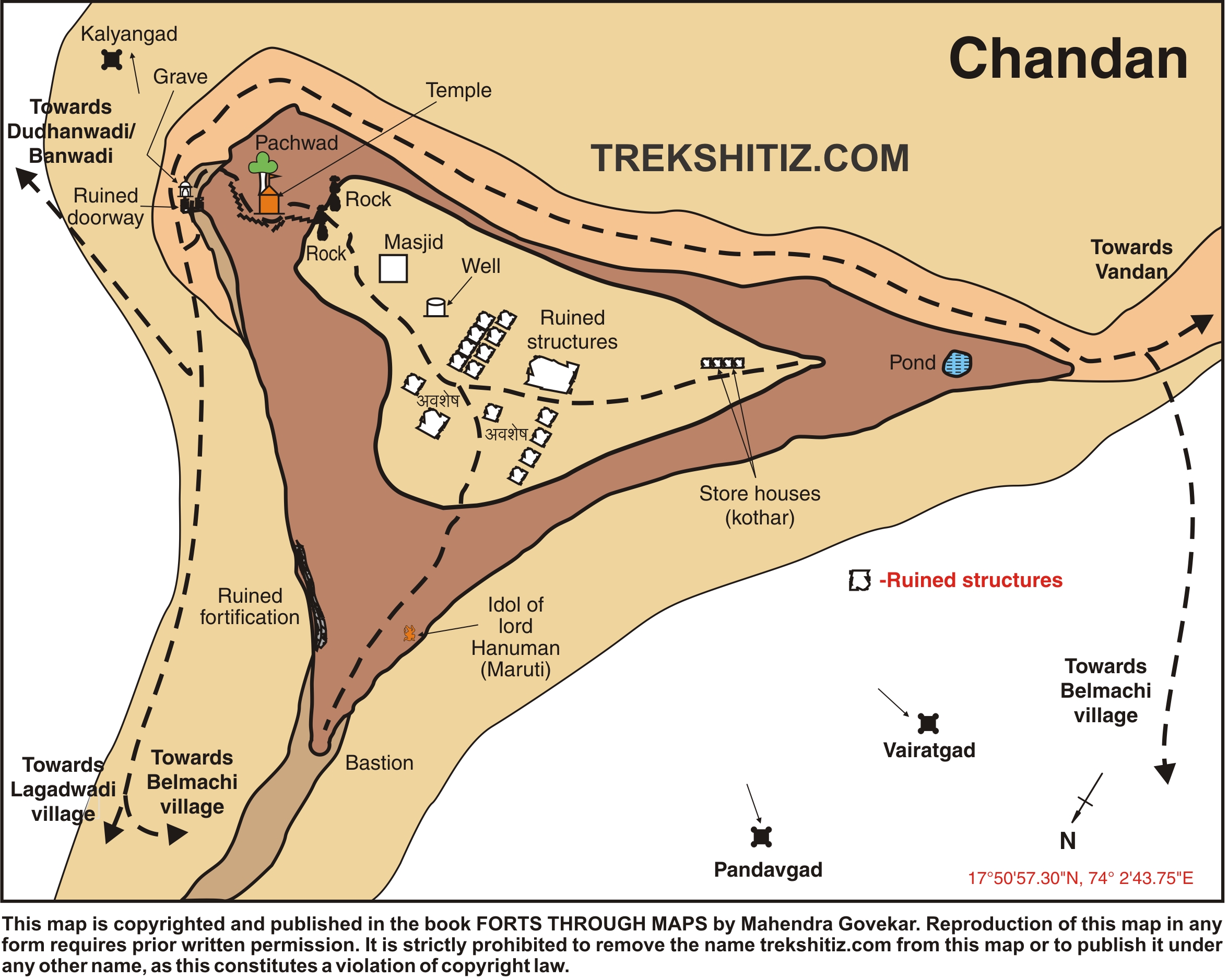 Chandan English Map