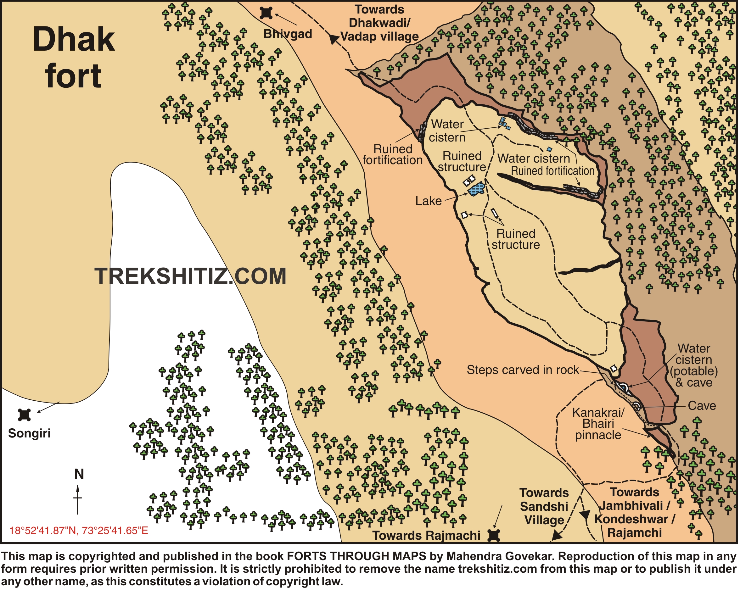 Dhak-Bahiri English Map