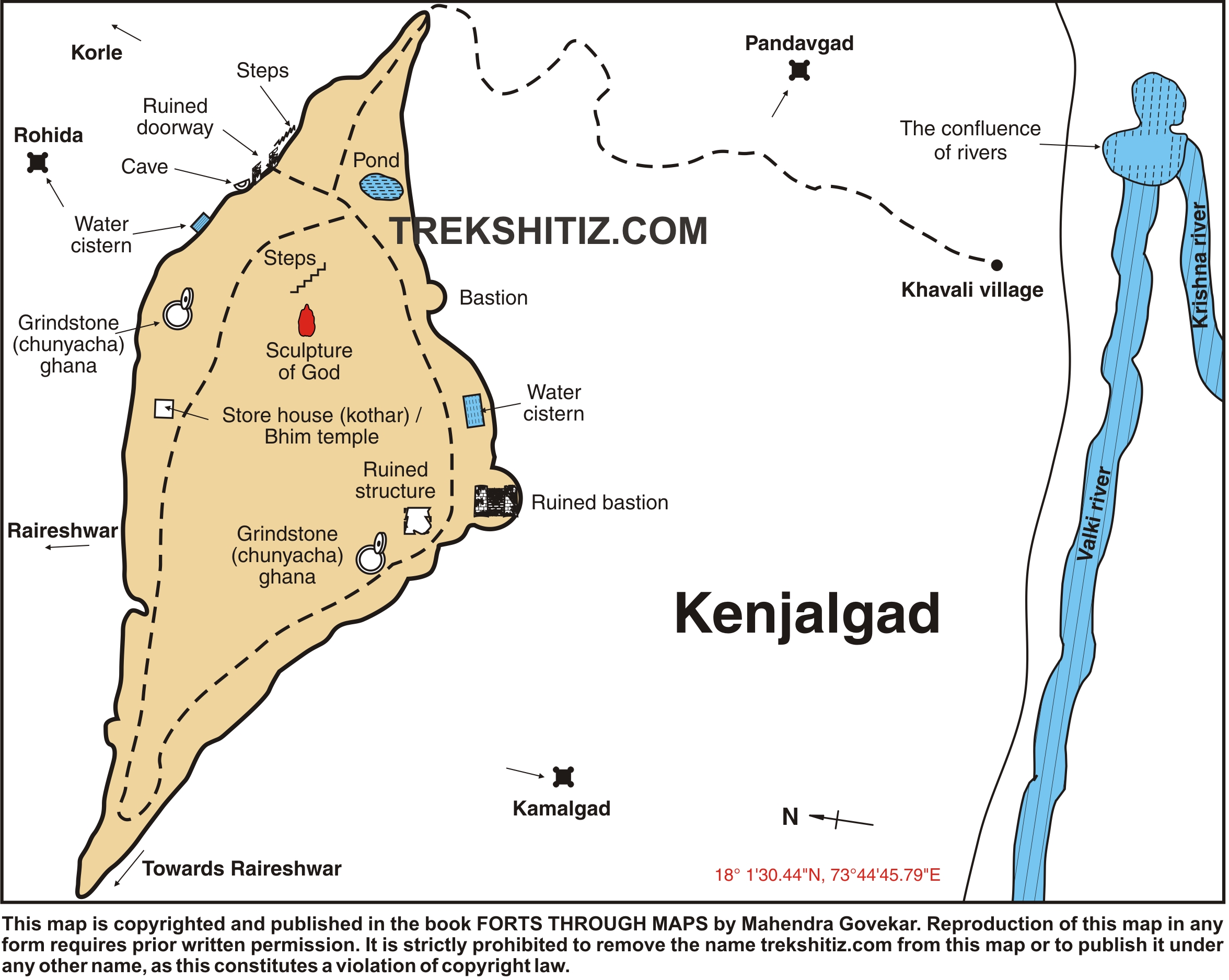 Kenjalgad English Map